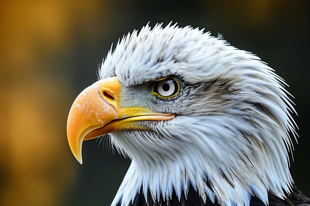 Digital Image of One of the Bald Eagles Has a White Beard with a Black ...