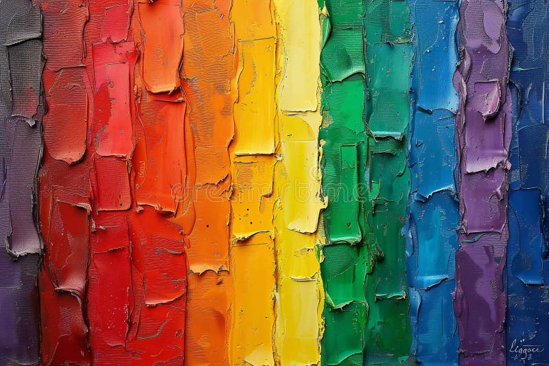 Digital Image of Rainbow Lgbt Flag Art Canvas Art, High Quality, High ...