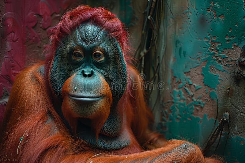 Red Haired Orangutan Stock Illustrations – 17 Red Haired Orangutan ...