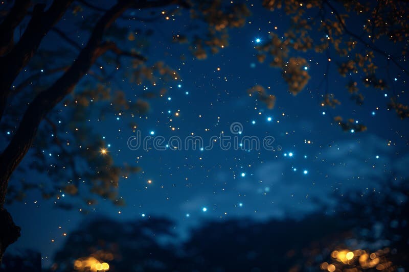 Digital Image of the Starry Night Sky with Some Stars, High Quality ...