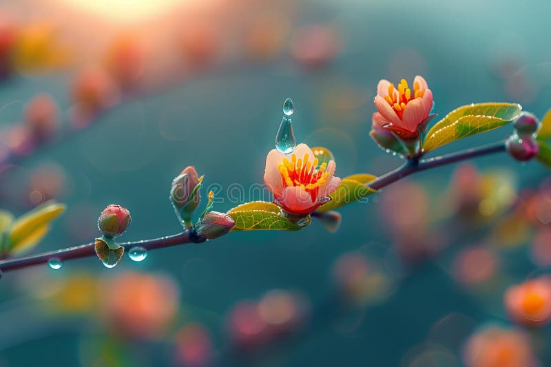 Digital Image of Water Drop from the Edge of a Plant, High Quality ...