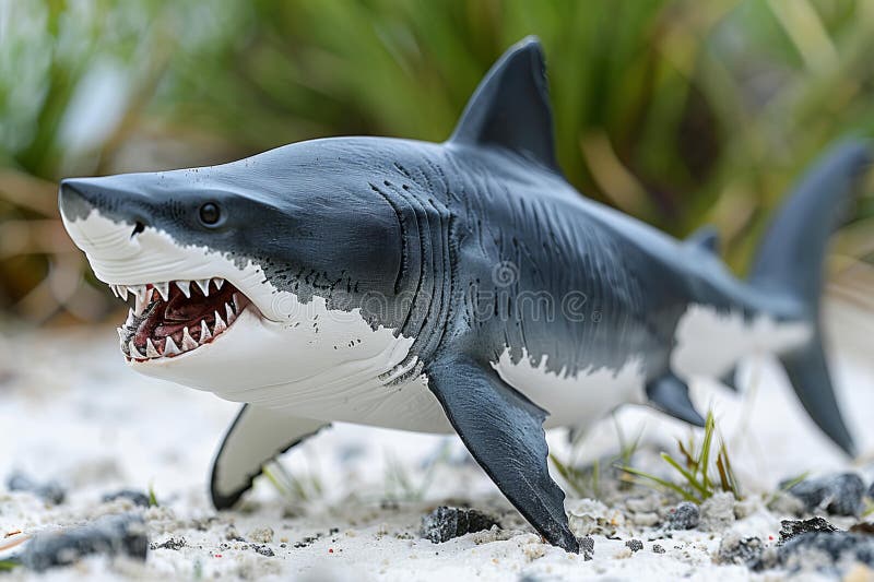 Shark Mouth Open Side View