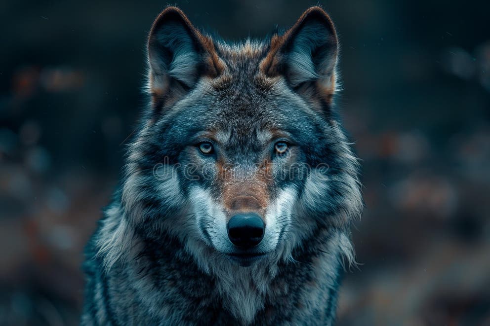 Digital Image of the Wolf is really Looking Forward As it Stares at the ...