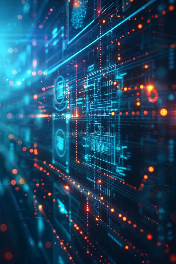 Illustration of Digital Innovation in a Technology Business Process ...