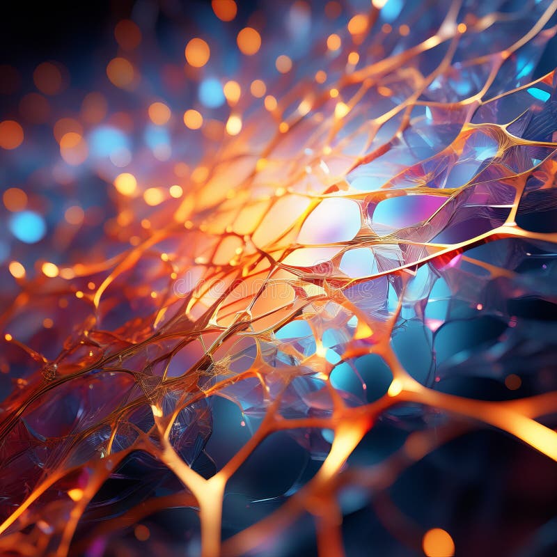 Illustration of Digital Neural Connections and Human Brain Silhouette ...