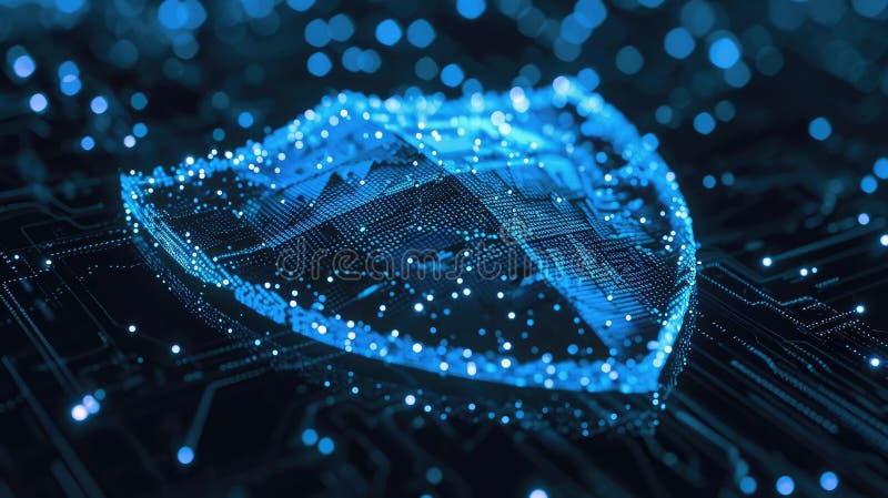 Illustration of Digital Protection Stock Illustration - Illustration of ...