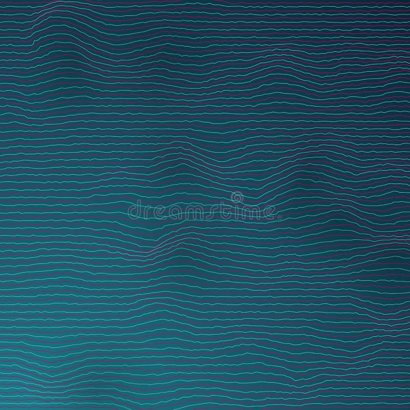 Digital Sound Wave Distortion. Vector Equalizer Frequency Glitch Effect ...