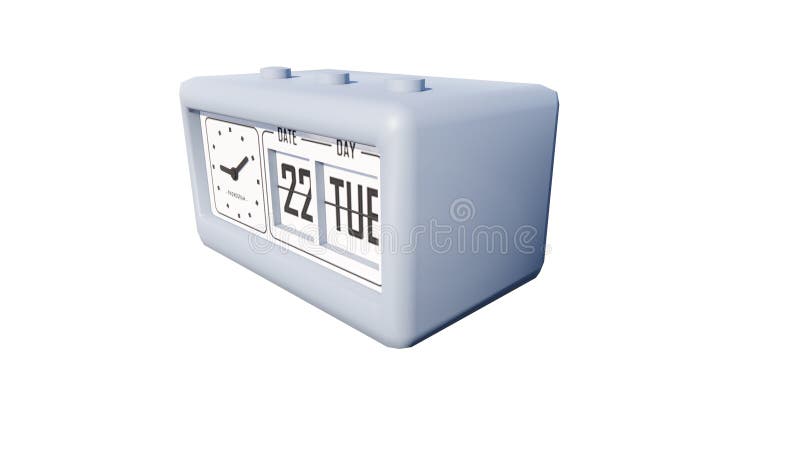 Illustration of a Digital Table Clock Which is a Time Display Stock ...
