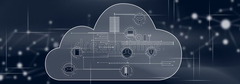 Concept of Digital Technology Stock Illustration - Illustration of ...