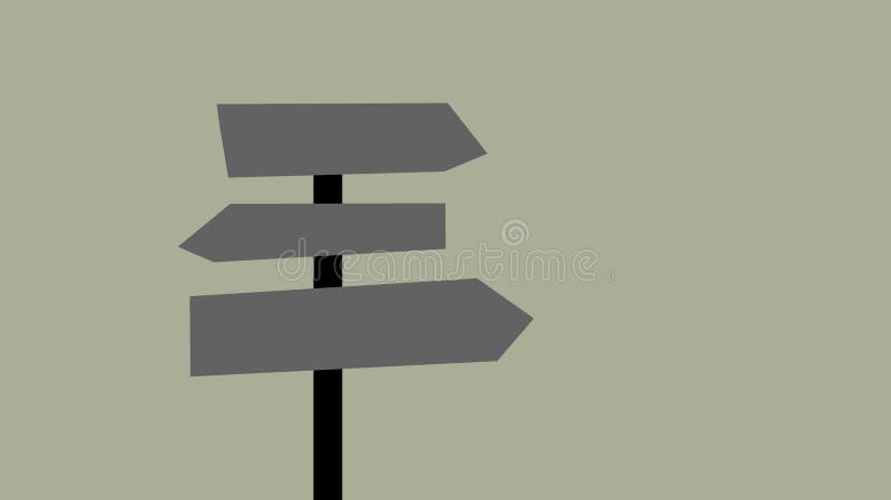 Illustration of the Direction Indicator Stock Illustration ...