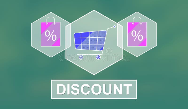 Concept of discount stock illustration. Illustration of percentage ...