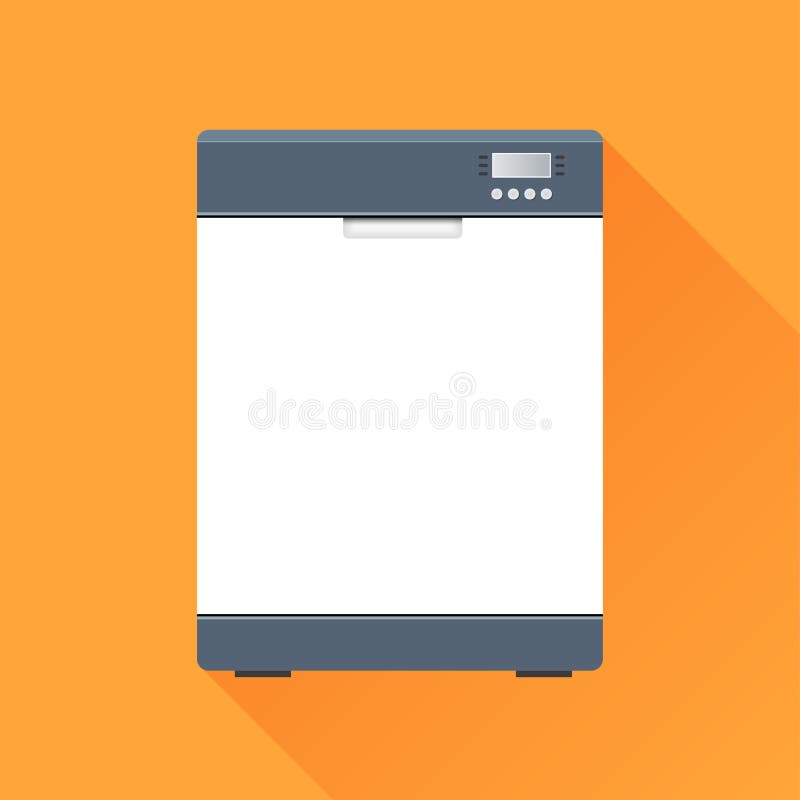 Dishwasher icon concept stock vector. Illustration of sign - 107779302