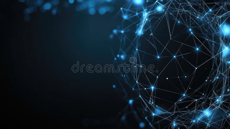 An Illustration Displays Digital Connections Layered Over a Cityscape ...