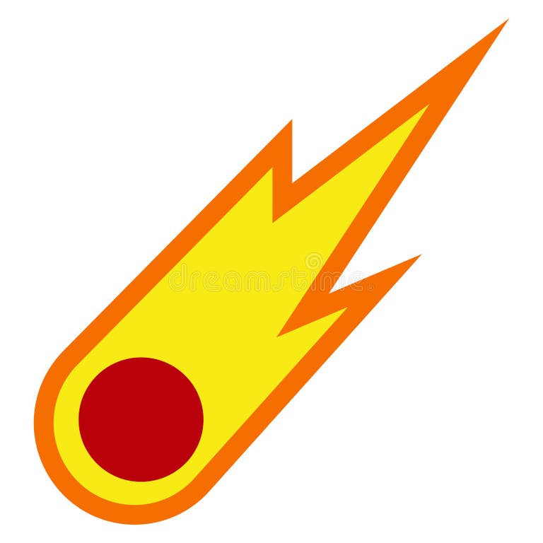 Illustration of a Distant Meteor from Outer Space Stock Vector ...