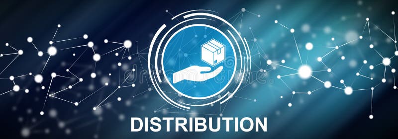 Concept of distribution stock illustration. Illustration of delivering ...
