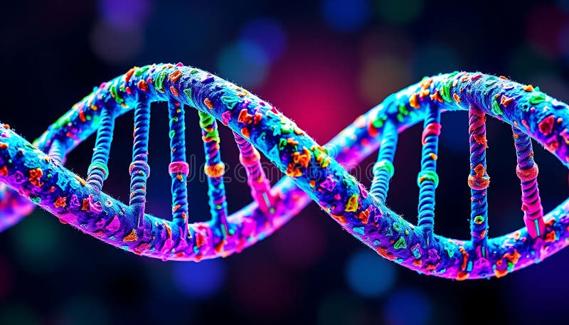 DNA Double Helix StructureðŸ§¬, Genetic Code, Biology Science, Stock ...