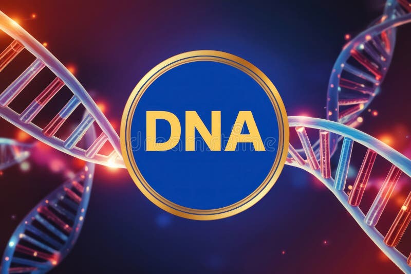 Illustration of a DNA Molecule Done in a Vector Stylish Design, Ideal ...