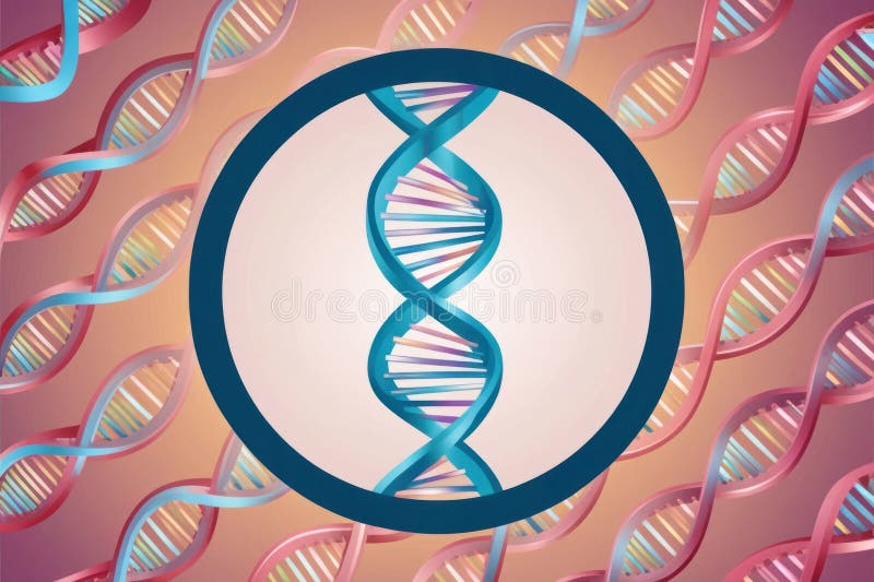 Illustration of a DNA Molecule Done in a Vector Stylish Design, Ideal ...