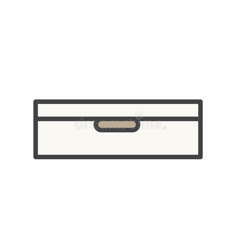 Drawer Icon, Tray Vector, Furniture, Box, Cabinet Stock Vector ...