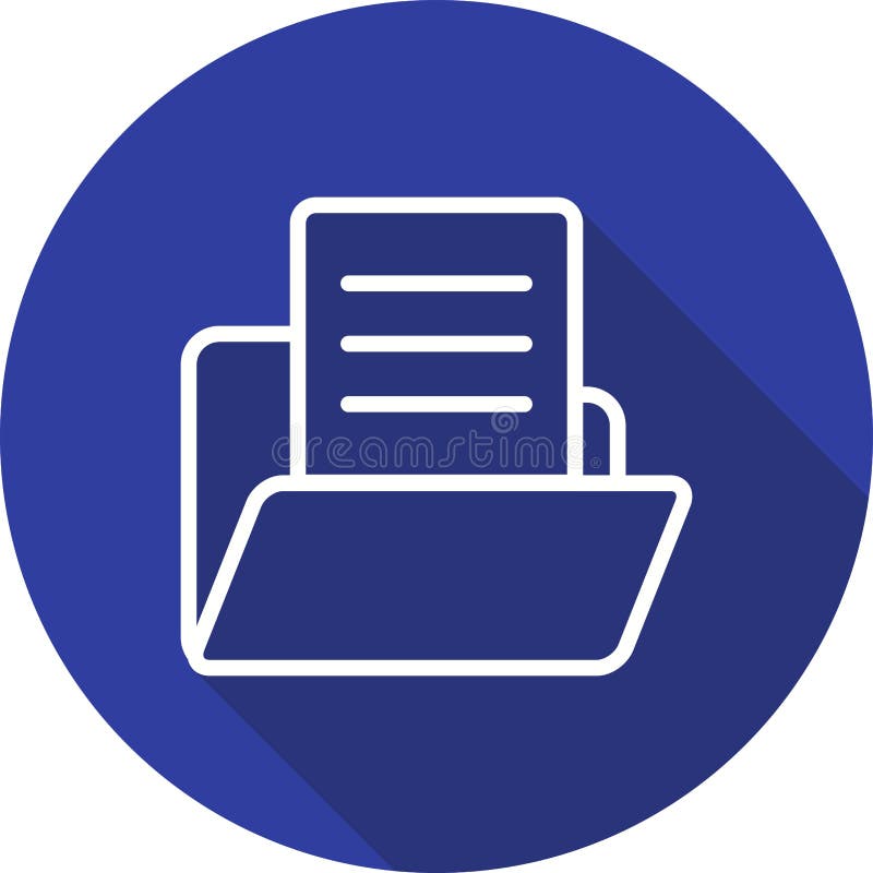 Illustration Document in Folder Icon for Personal and Commercial Use ... Illustration Document in Folder Icon for Personal and Commercial Use ...