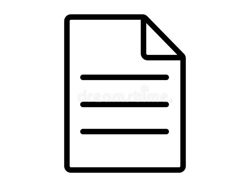 Document Icon (document Mark) Stock Vector - Illustration of white ...