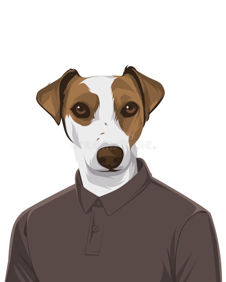 Illustration of a Dog with a Human Body Stock Illustration ...