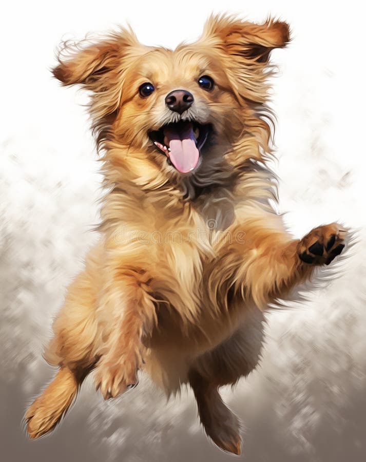 Illustration Dog Uhd Image Digitally Enhanced Mike Mayhew Playful ...