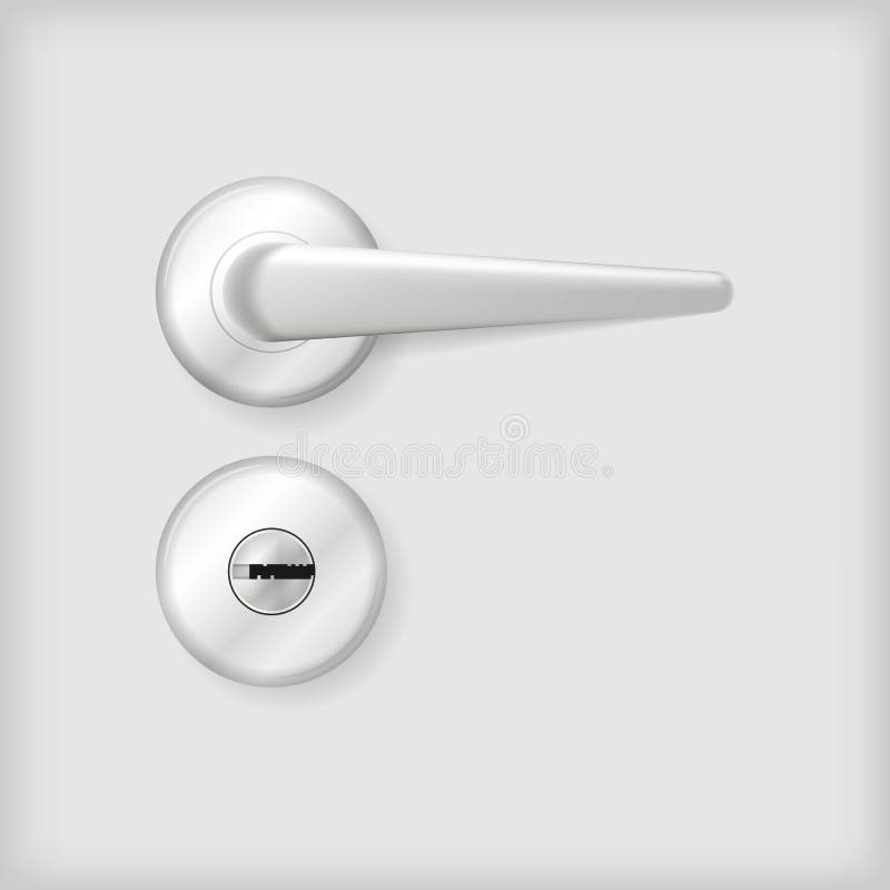 Round Door Handle Vector