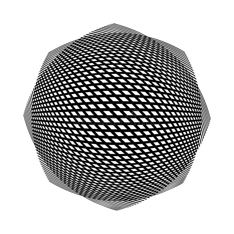 Illustration of the Dots - Optical Illusion on Transparent Background ...