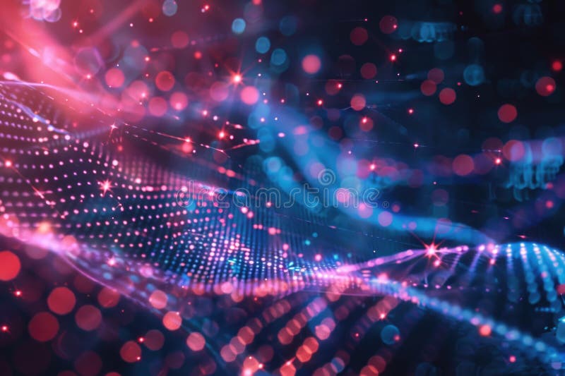 Illustration of the Double Helix DNA Molecule with Atoms and Bonds ...