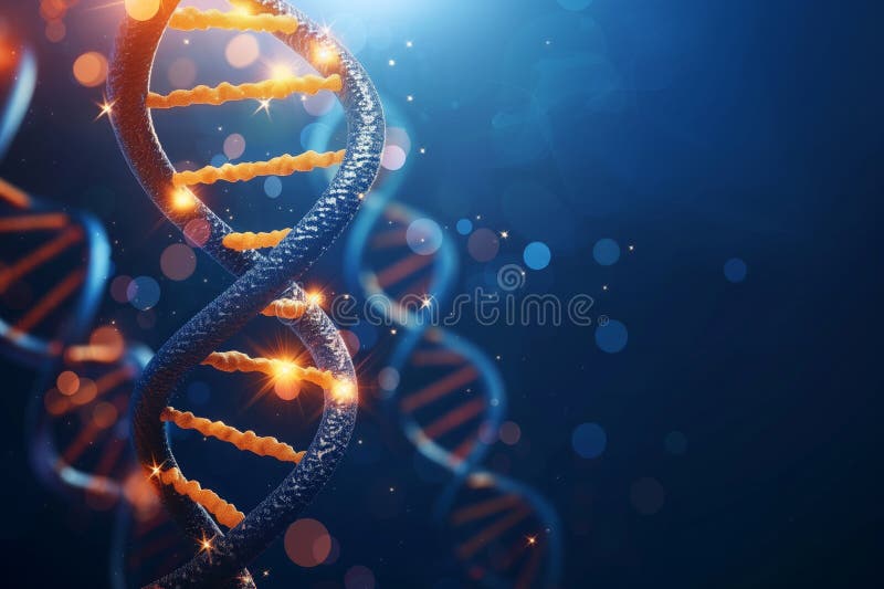 Double helix DNA strands stock illustration. Illustration of genetic ...