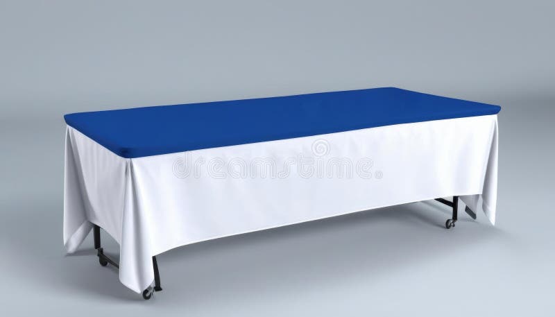 Illustration Drape Cover Table Cloth Runner Justable Show Blank Table ...