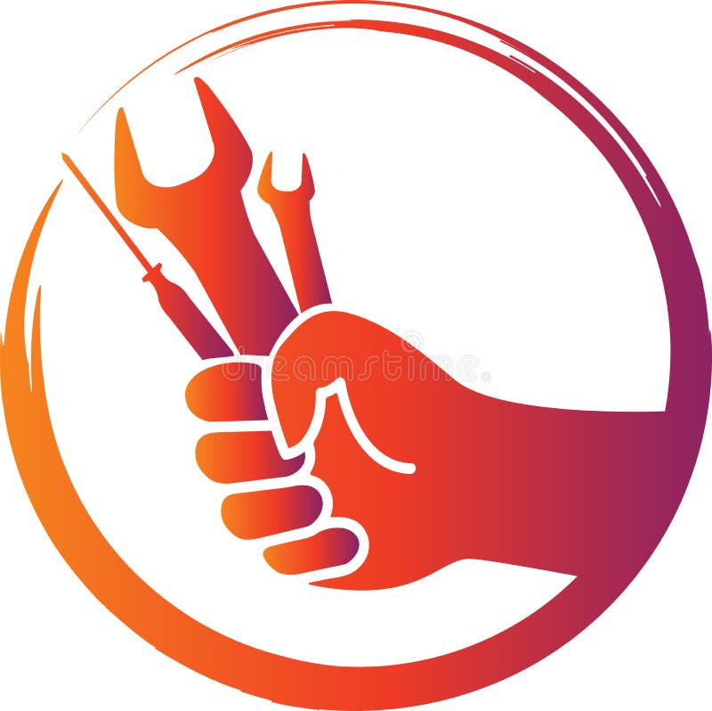 Hand tools logo stock vector. Illustration of color - 182124077