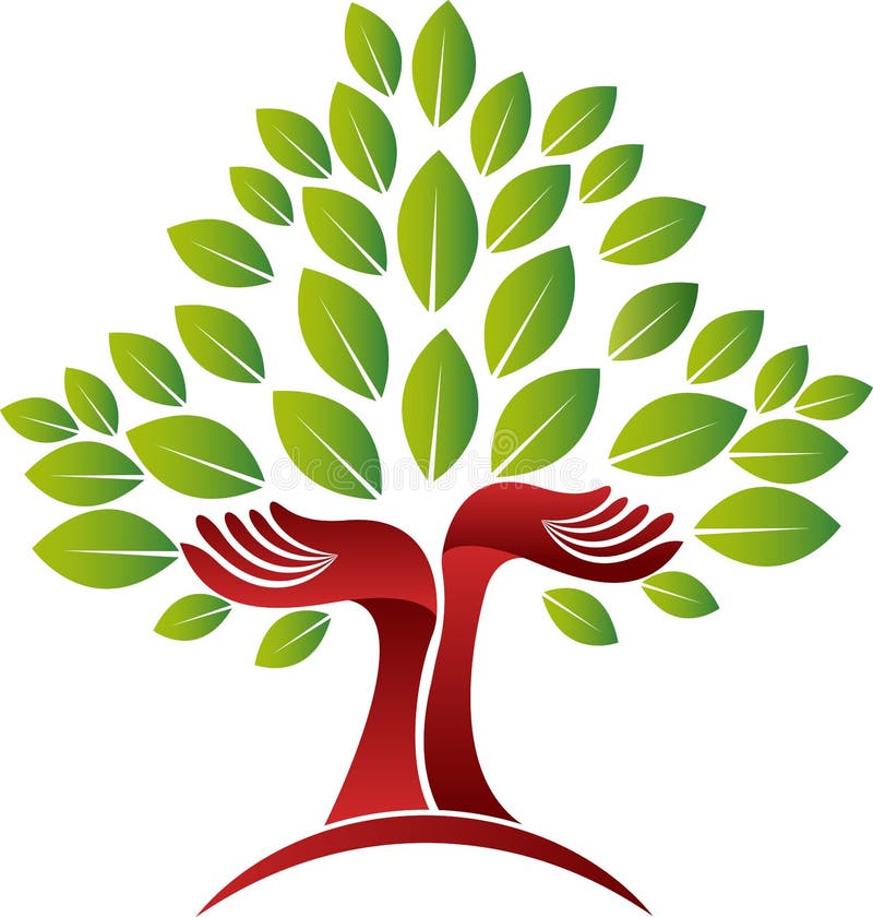 Hand tree logo stock vector. Illustration of concept - 180084116