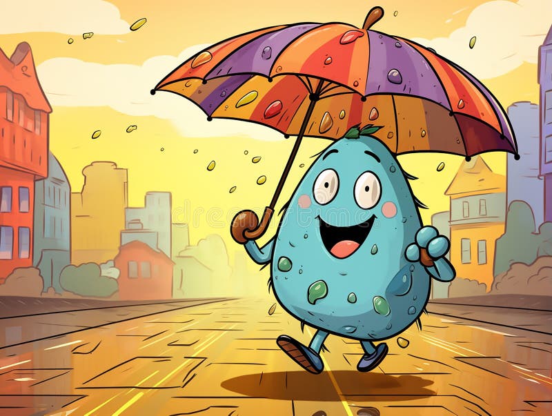 Illustration of Drawing of a Funny Cartoon Potato Stock Illustration ...