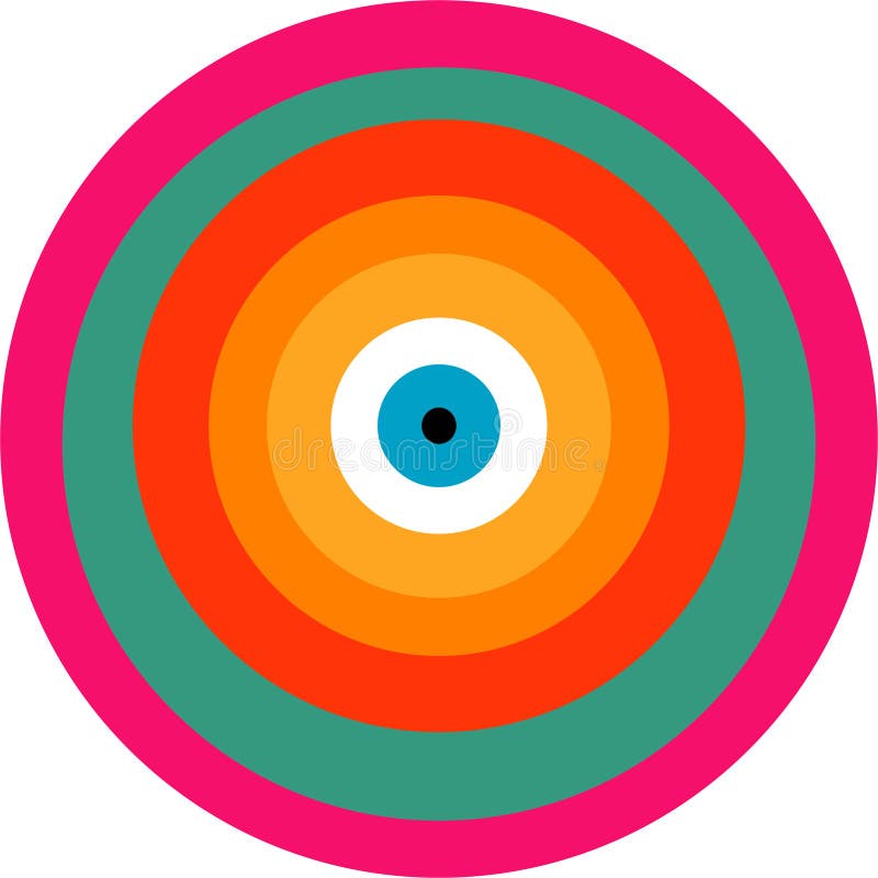 Drawing of Several Circles and Several Colors Stock Illustration ...