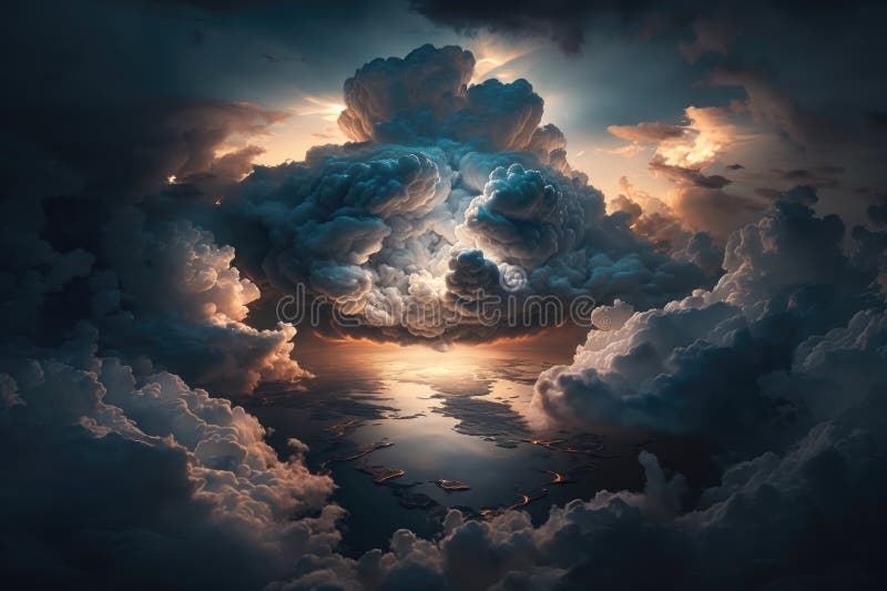 Illustration of Dream Clouds. Ai Generation Stock Illustration ...