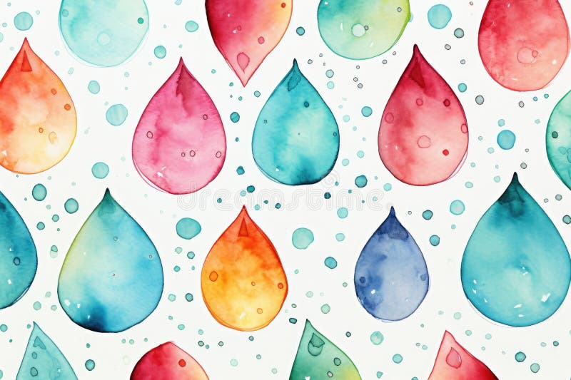 Illustration Drop Seamless Decorative Texture Background Pattern Design ...