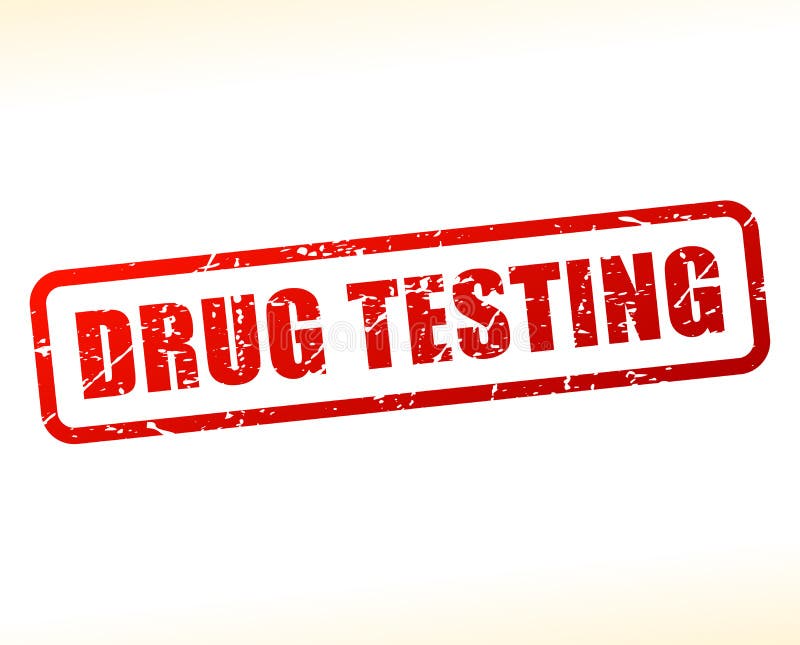 Drug Testing Red Text Stamp Stock Vector - Illustration of screen ...