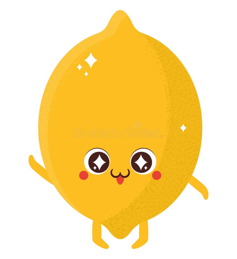 Illustration Du Citron Kawaii Illustration de Vecteur - Illustration of ...