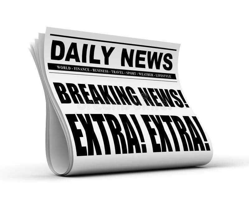 Illustration Du Concept 3d De Journal Illustration Stock - Illustration ...