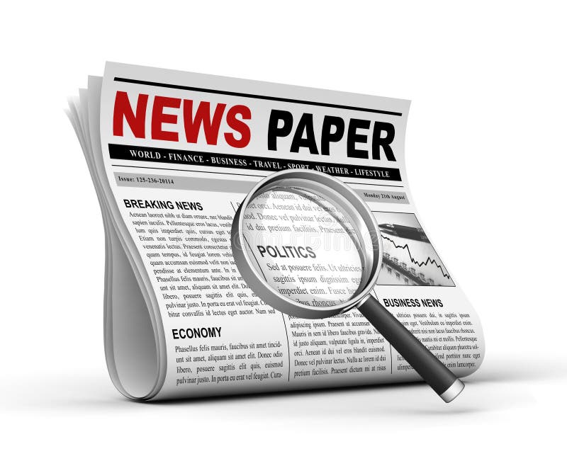 Illustration Du Concept 3d De Journal Illustration Stock - Illustration ...