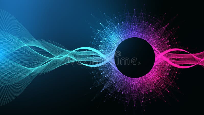 Illustration Du Concept D'informatique Quantique. Intelligence ...