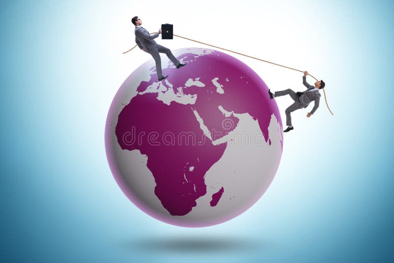 Illustration Du Conflit International Mondial Image stock - Image du ...