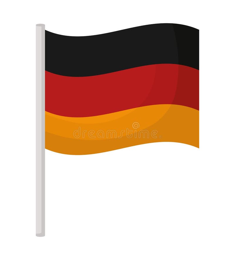Illustration Du Drapeau Allemand Illustration de Vecteur - Illustration ...