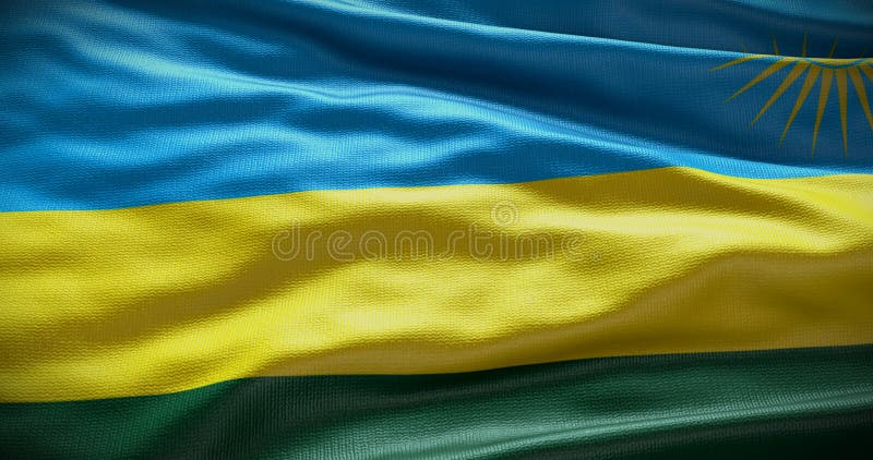 Illustration Du Drapeau National Du Rwanda. Symbole Du Pays Photo stock ...