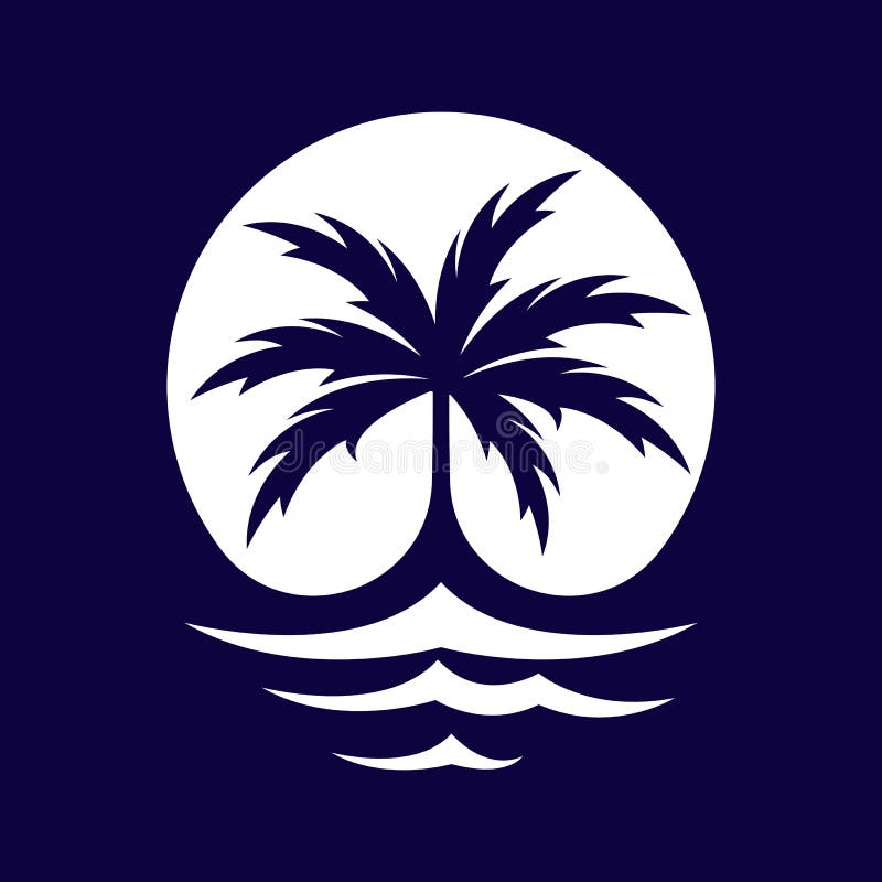 Illustration Du Logo De Palmier Illustration de Vecteur - Illustration ...