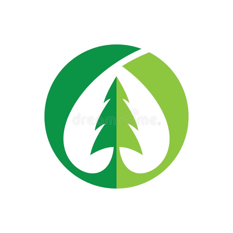 Illustration Du Logo De Pin Tree Illustration de Vecteur - Illustration ...