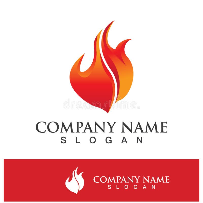 Illustration Du Logo Incendie Et Symbole D'incendie Illustration de ...
