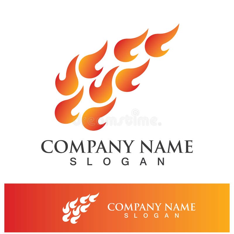 Illustration Du Logo Incendie Et Symbole D'incendie Illustration de ...